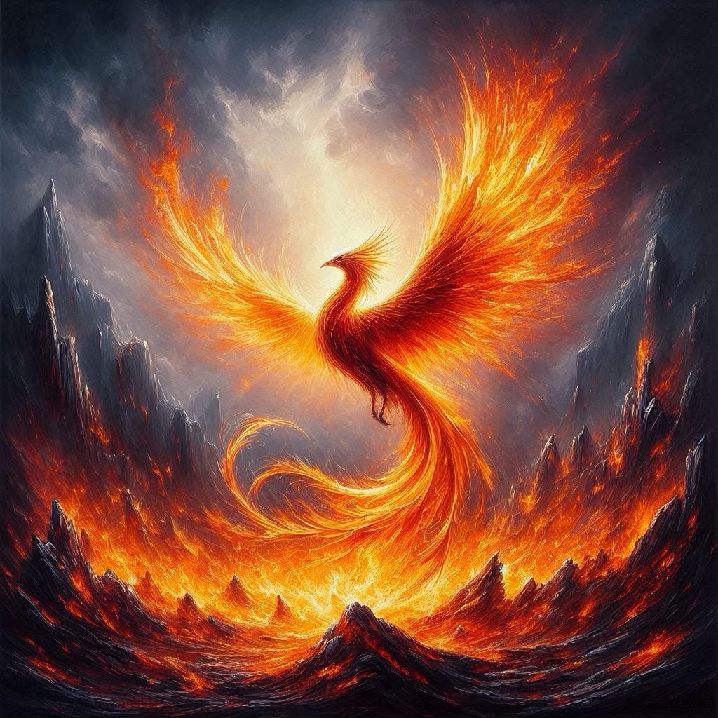 Rise Phoenix, Rise. Drabble: a one-minute fantasy fiction… | by Luna@Latinx Bridges | Never Stop ...