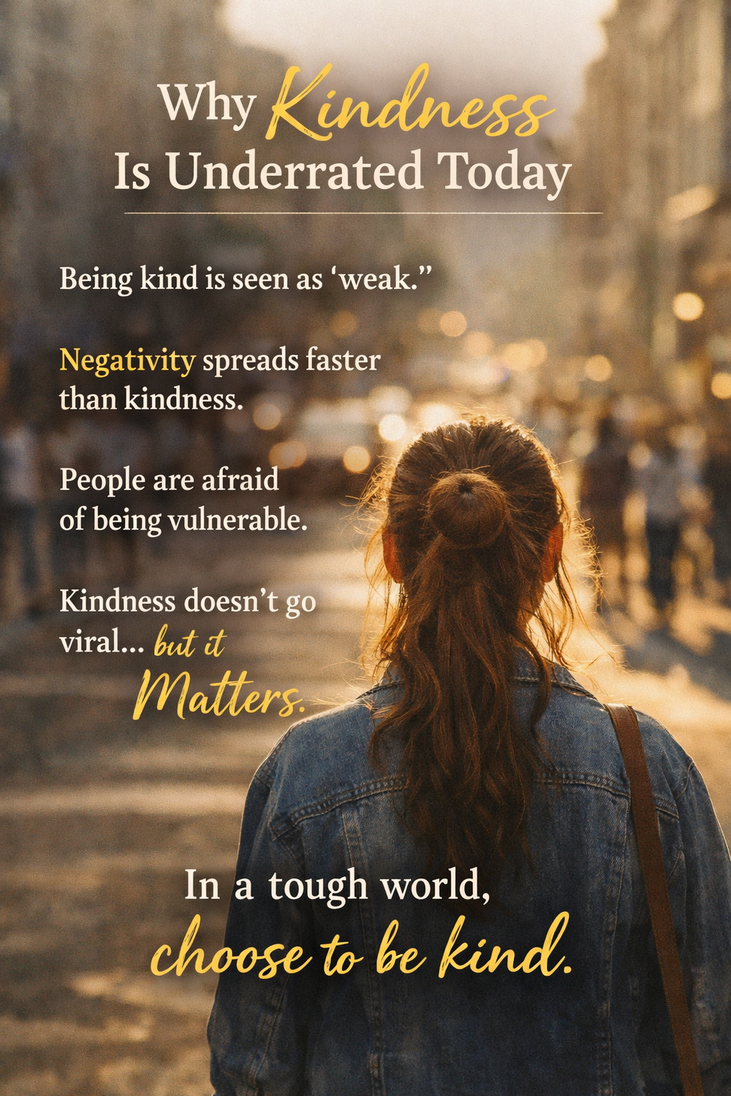 Why Kindness Is Underrated Today. In today’s fast-paced and judgmental ...