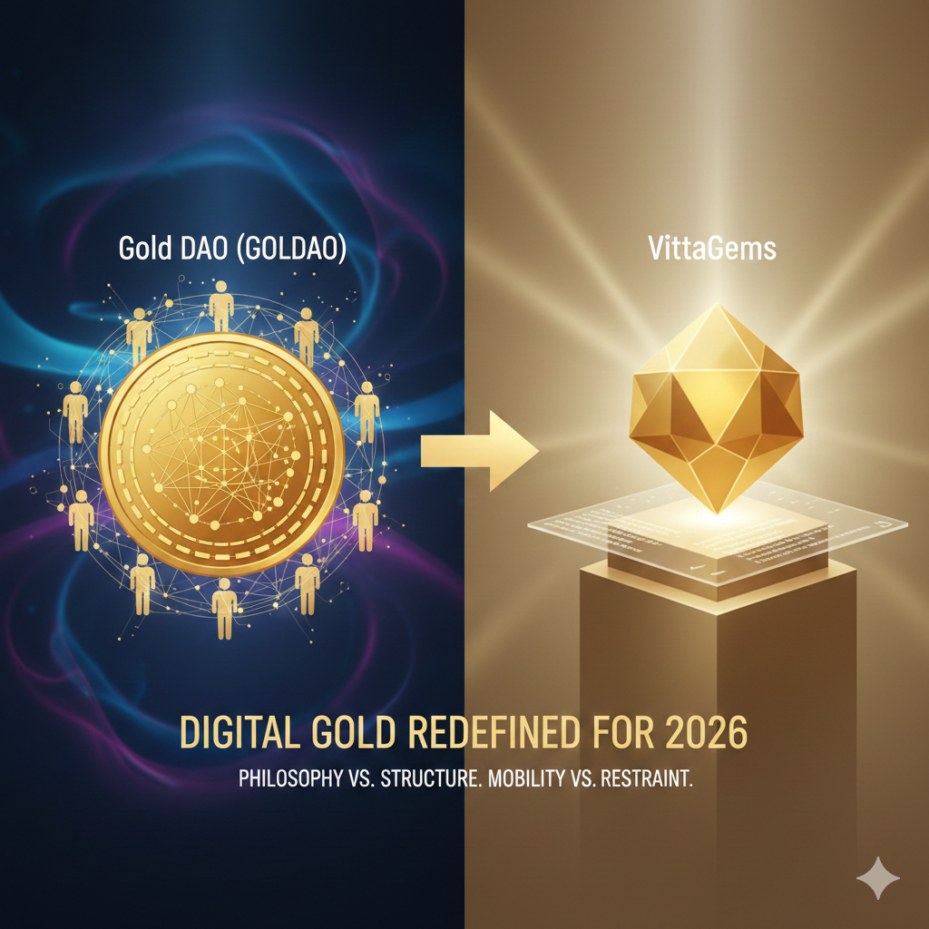 Gold DAO (GOLDAO) VS VittaGems: Why Digital Gold Is Being Redefined for ...