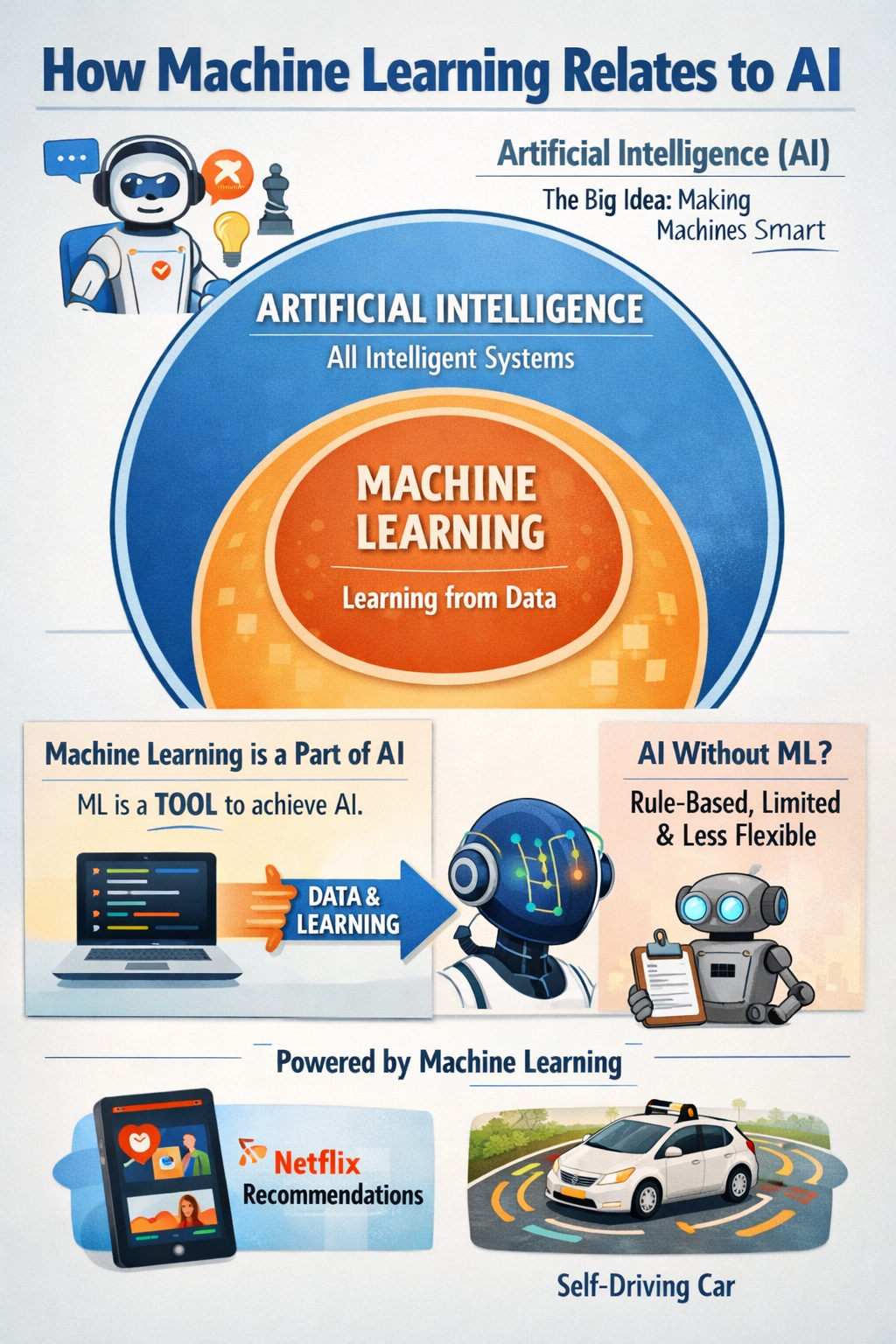 How Does Machine Learning Relate to AI? Explained Simply | by ...