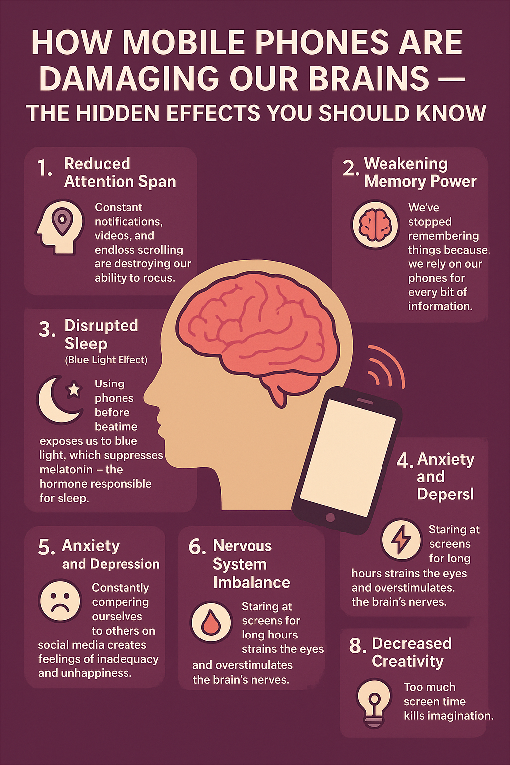 📱How Mobile Phones Are Damaging Our Brains — The Hidden Effects You ...