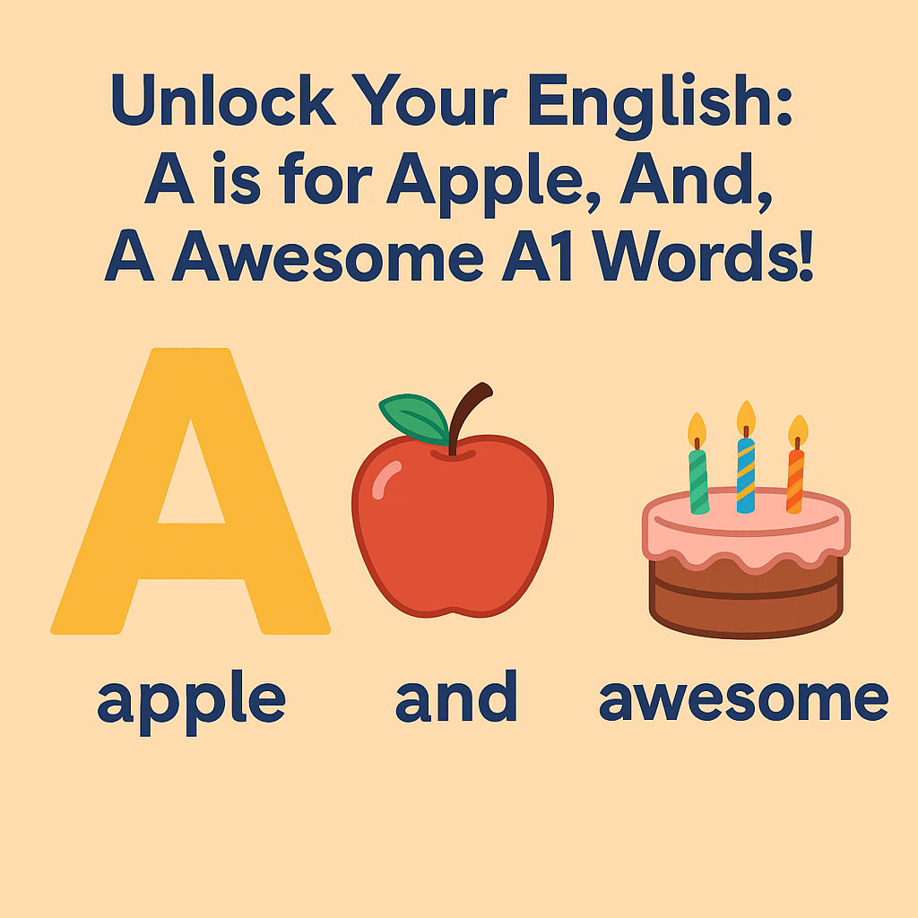 Beginner English — A is for Apple, And, & Awesome A1 Words! | by Begum ...