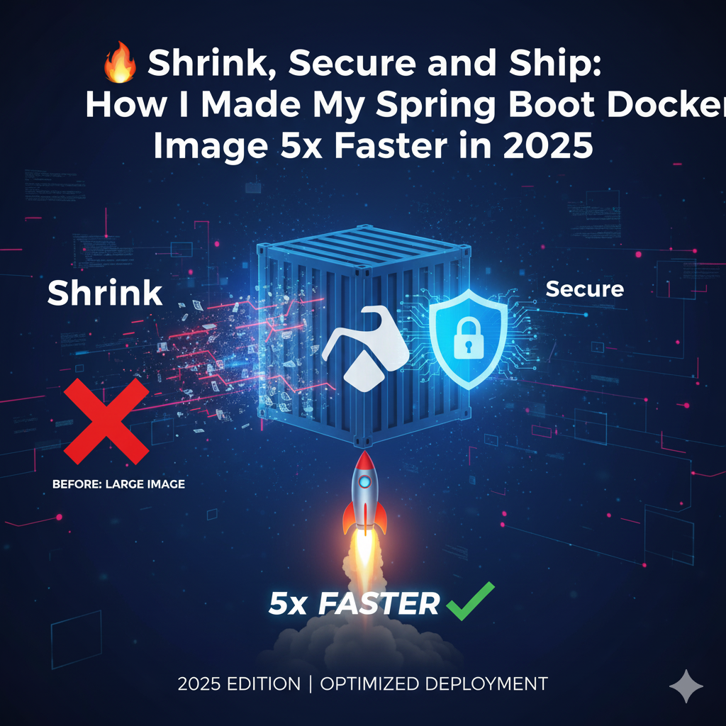 🔥 Shrink, Secure, and Ship: How I Made My Spring Boot Docker Image 5× Faster in 2025 | by ...