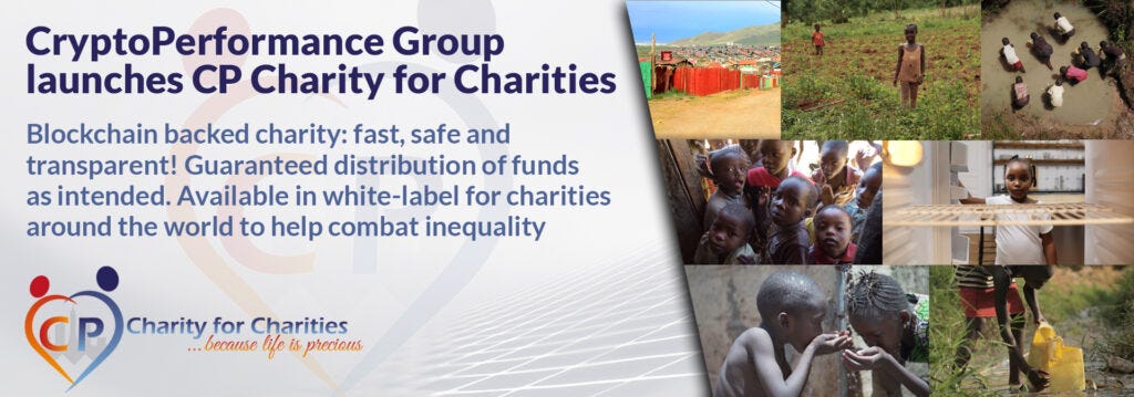 CryptoPerformance Group launches CP Charity for Charities - CryptoPerformance - Medium