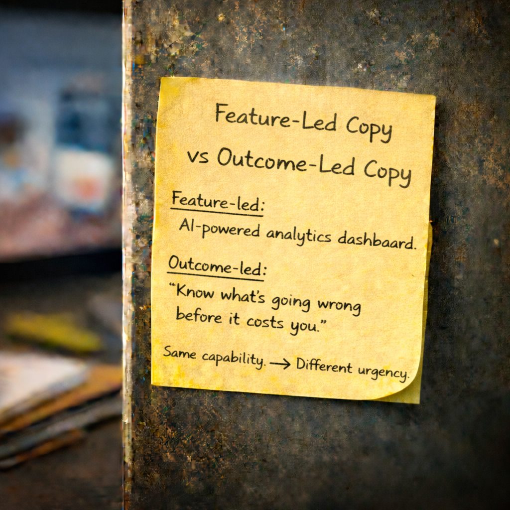Feature-Led Copy vs Outcome-Led Copy - Gisela Ayu - Medium