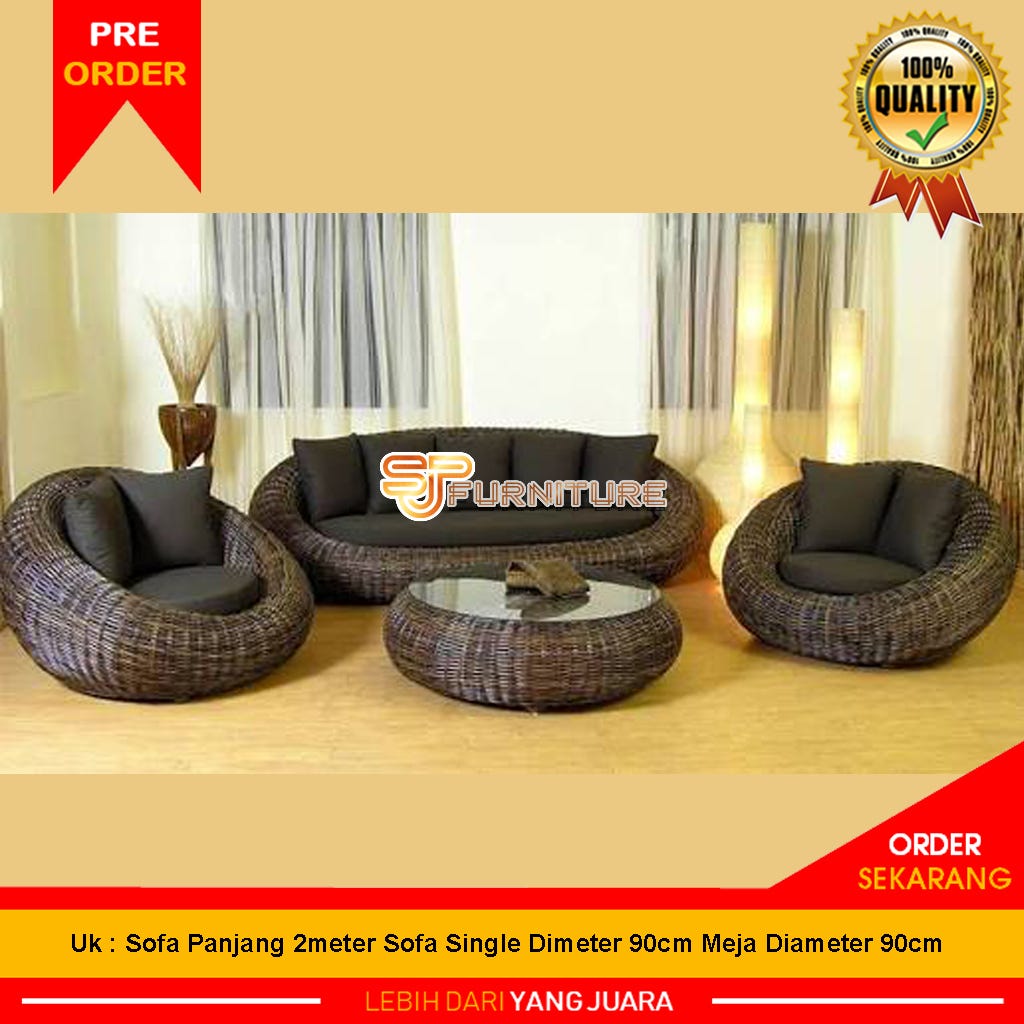 Furniture Sofa Dari Rotan, Gambar Sofa Rotan Sintetis, Harga Sofa Rotan ...