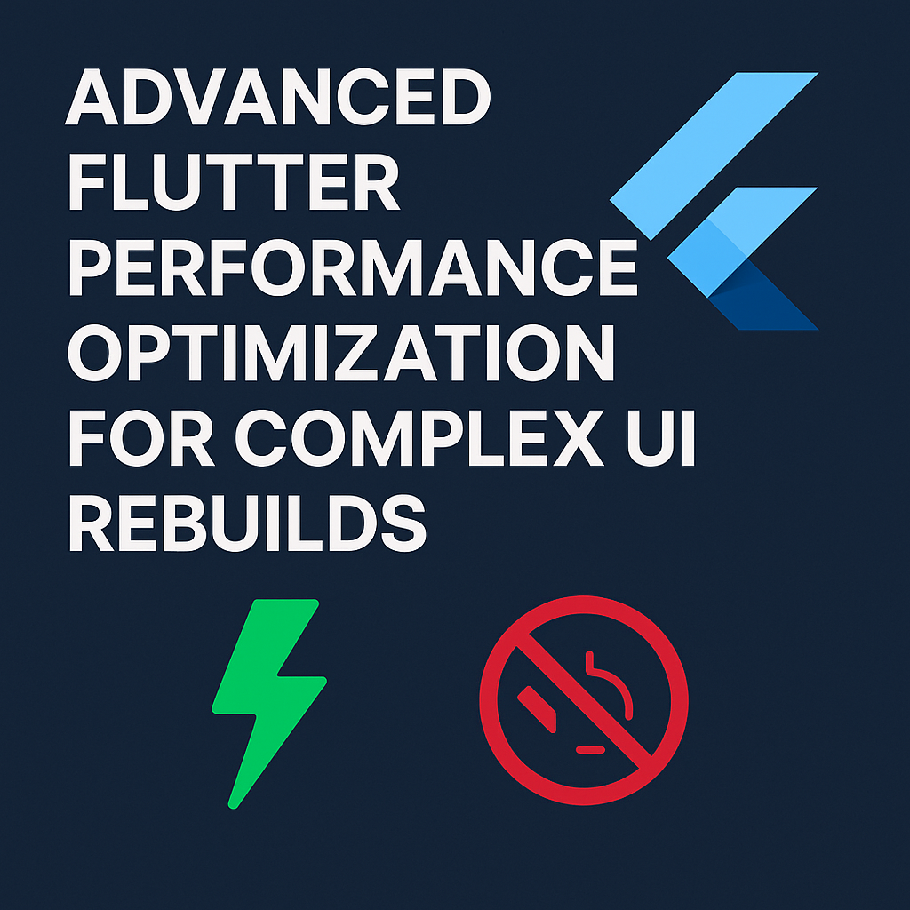FlutterAdvanced Flutter Performance Optimization for Complex UI Rebuilds (2025 Guide) | by ...