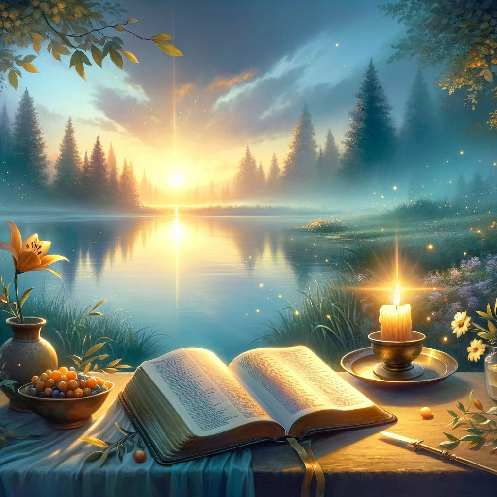 In the Haven of His Word. In the stillness of the dawn, where… | by ...