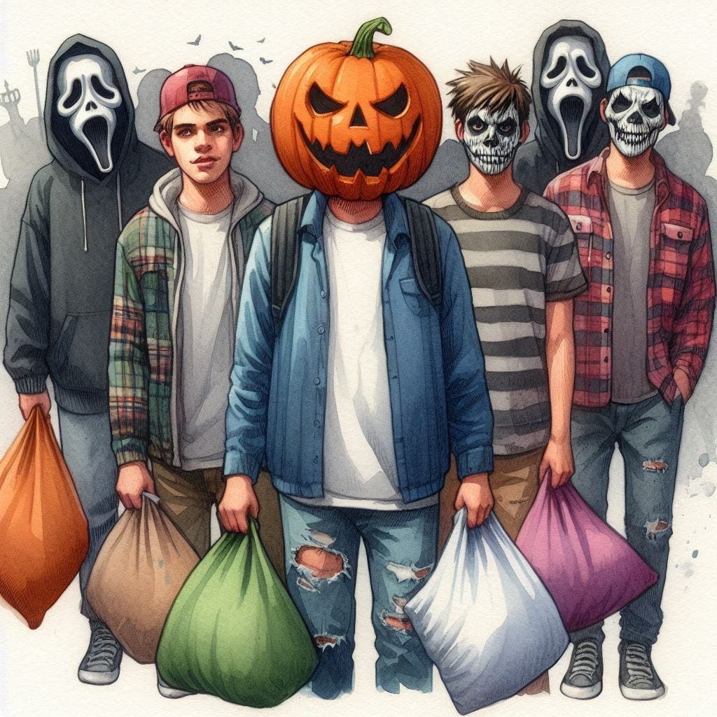 Mischief, Thou Art Afoot. # 294 a Halloween double drabble using… | by Robin MS | Fiction Shorts ...