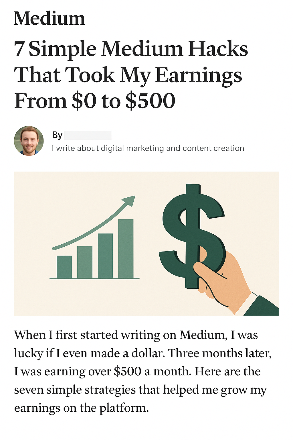 7 Simple Medium Hacks That Took My Earnings From $0 to $500 | by The ...