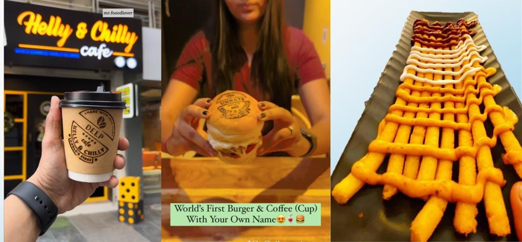 Helly & chilly launched World’s first Burger and Coffee cup with ...