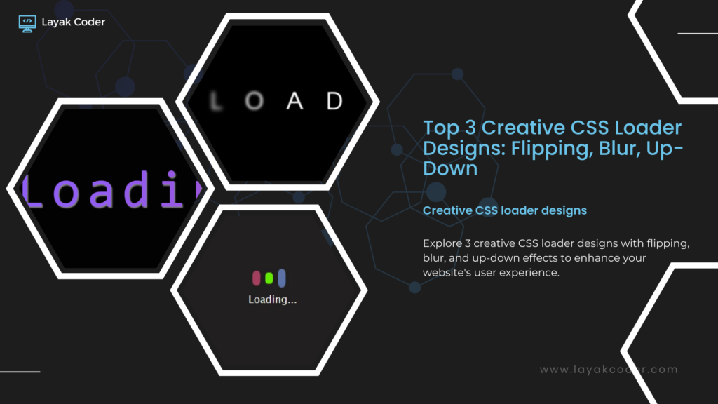 Top 3 Creative CSS Loader Designs: Flipping, Blur, Up-Down | by LayakCoder | Dec, 2024 | Medium