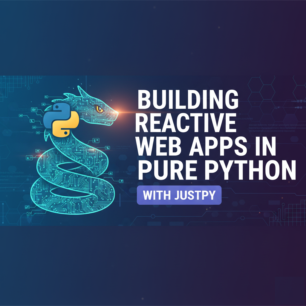 Building Reactive Web Apps in Pure Python with JustPy | by Dr. Shouke Wei | Medium