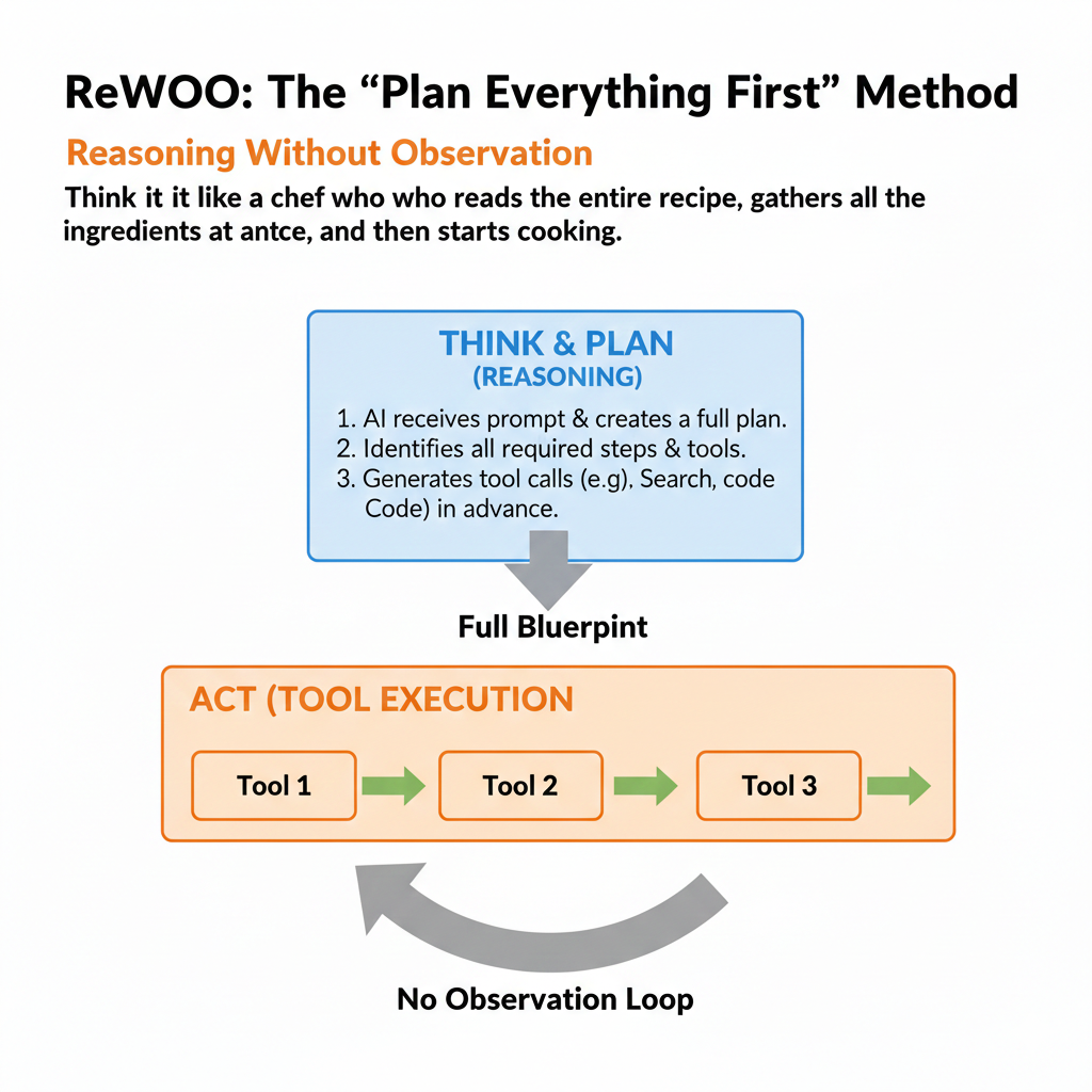 Agentic ReAct to ReWOO Designing Token-Efficient LLM Agents | by ...