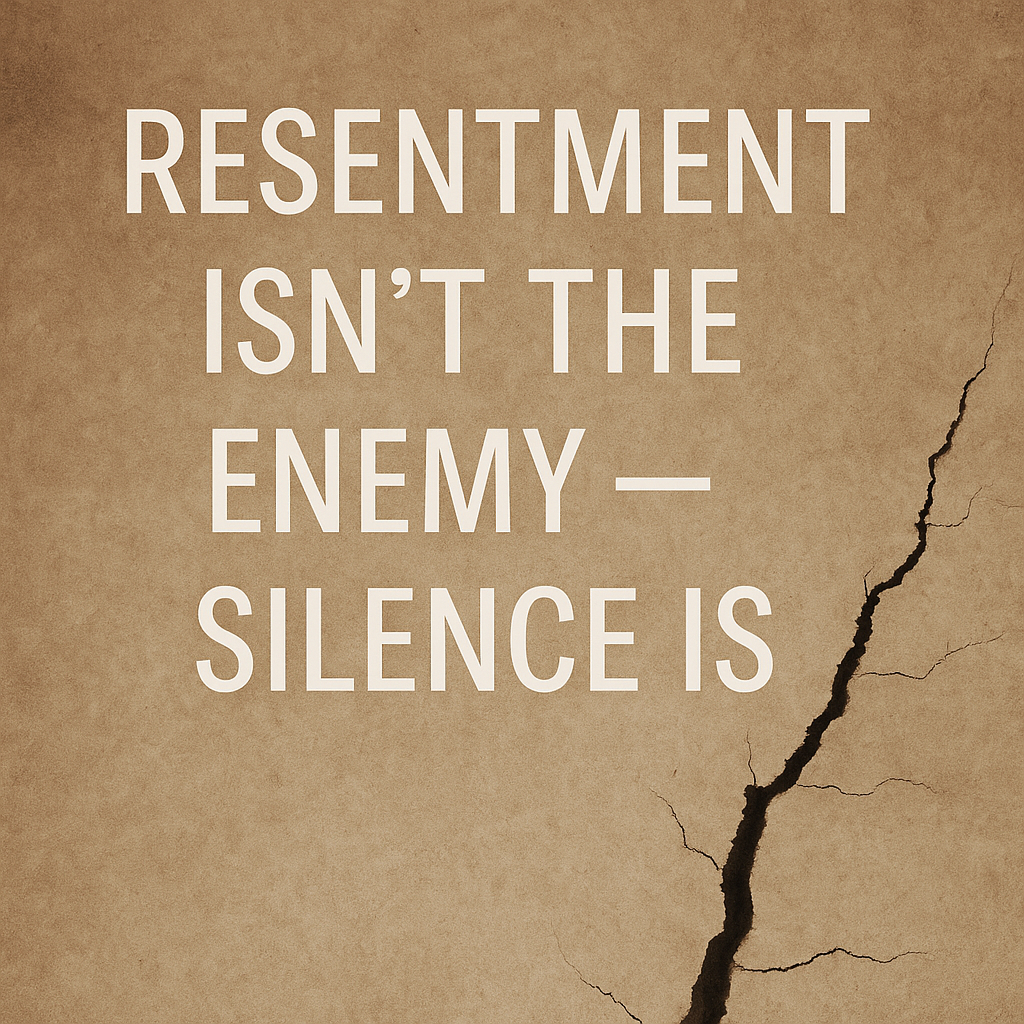 🔥 Resentment Isn’t the Enemy — Silence Is | by Crystal Kubik | Medium
