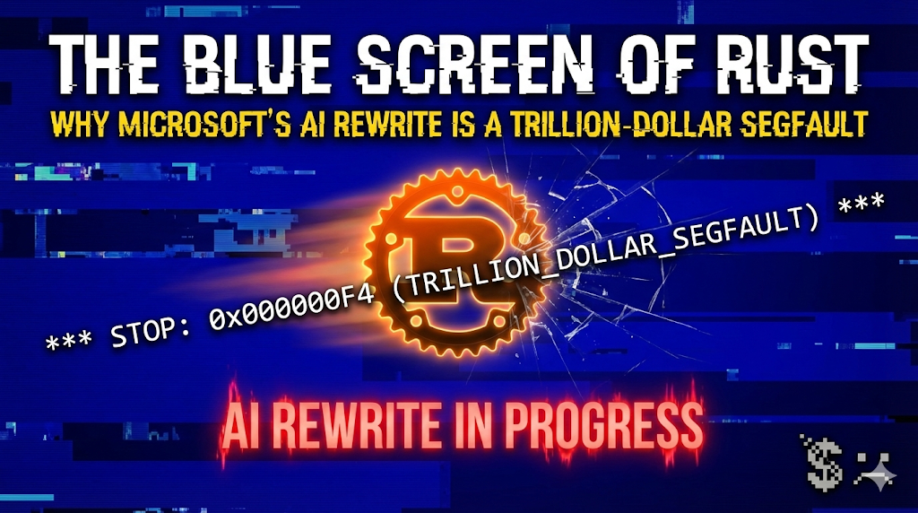 The Blue Screen of Rust: Why Microsoft’s AI Rewrite is a Trillion ...