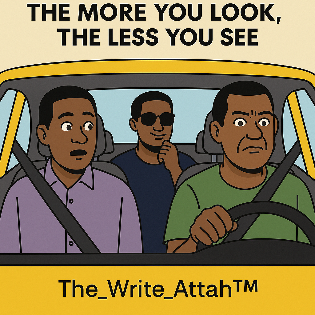 CAB CHRONICLES 33: THE MORE YOU LOOK, THE LESS YOU SEE | by Ojonugwa ...