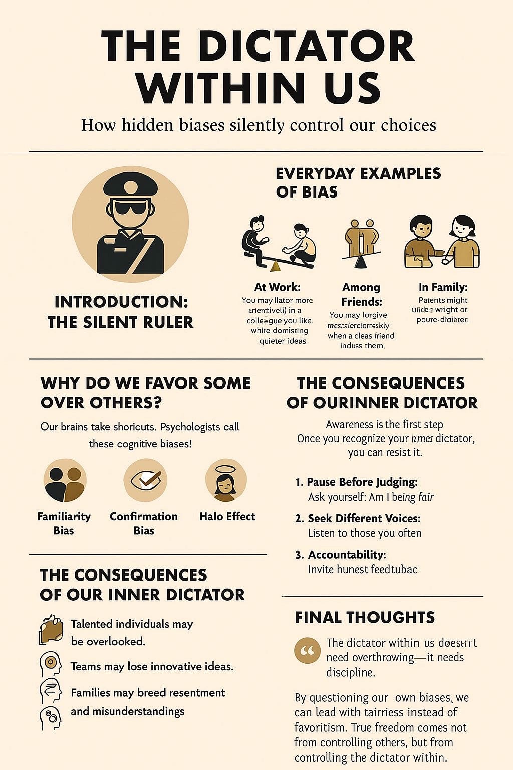 The Dictator Within Us. How hidden biases silently control our… | by Dr ...