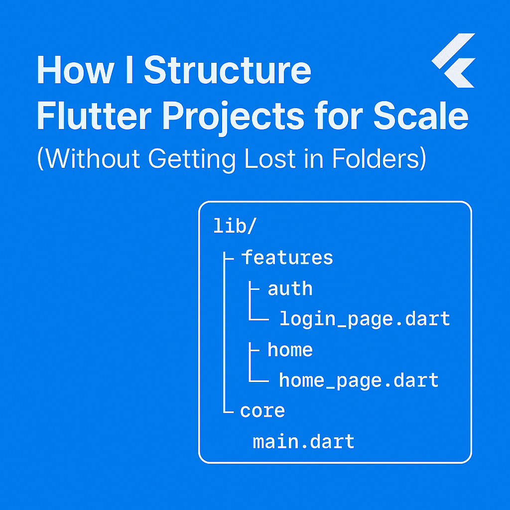 📁 How I Structure Flutter Projects for Scale (Without Getting Lost in ...