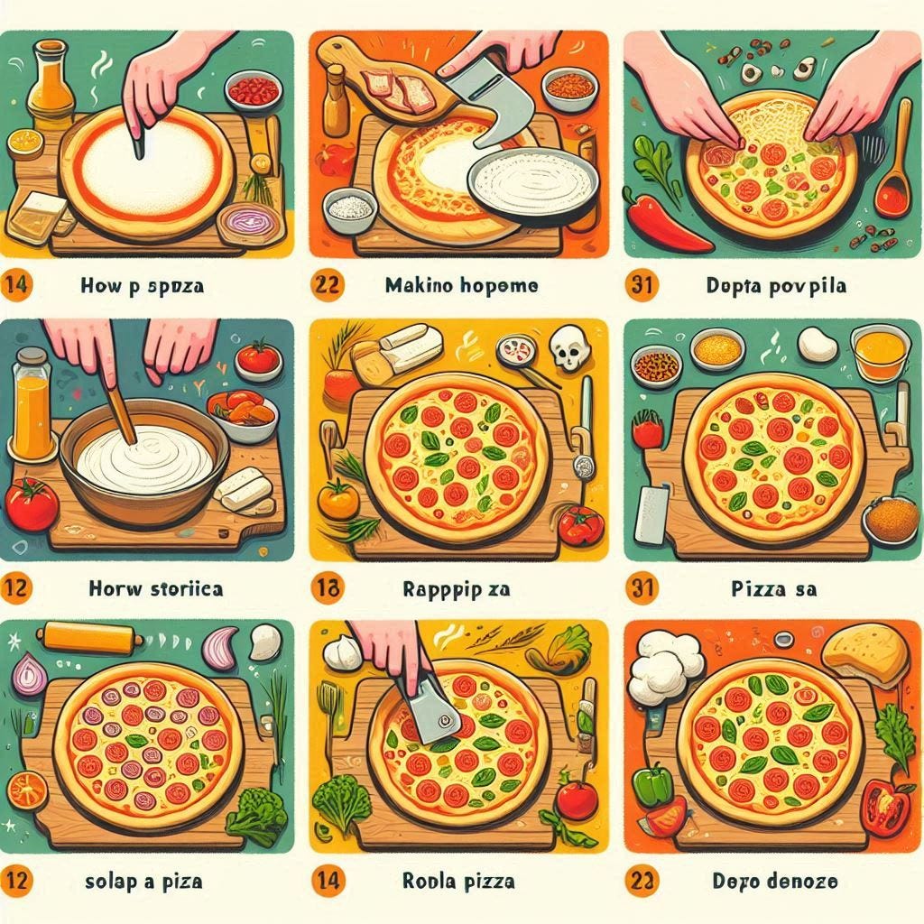 How to Make Pizza for Dummies. By DALL-E 3 | by Barron van Den Berg ...