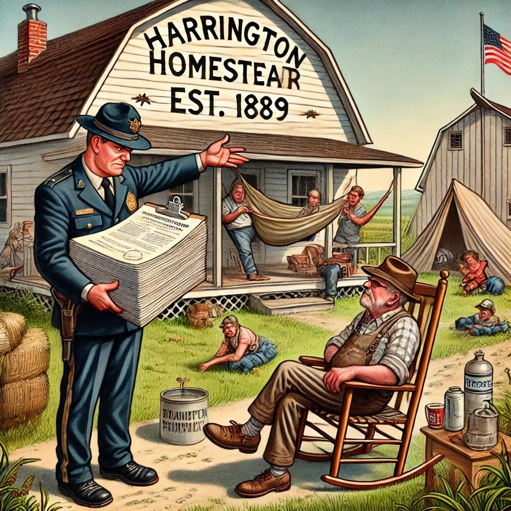 Welcome to the Homestead. A Satirical Tale of Property… | by Brendan M ...