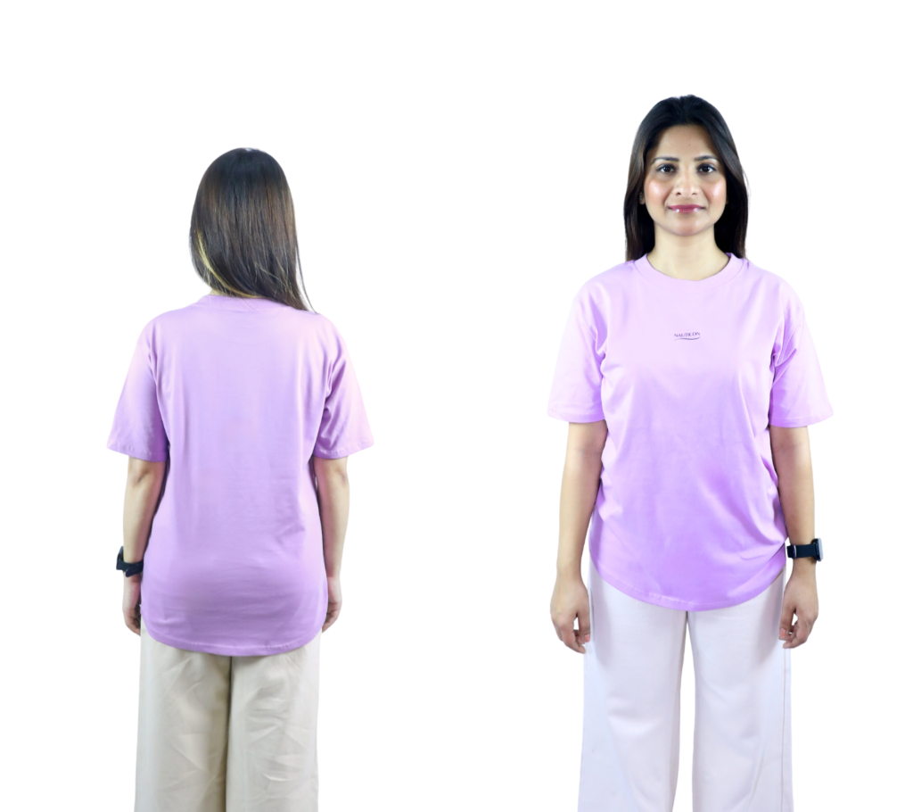 Nauticon Effortlessly Stylish Women’s Cotton Printed T-Shirts/Lavender ...