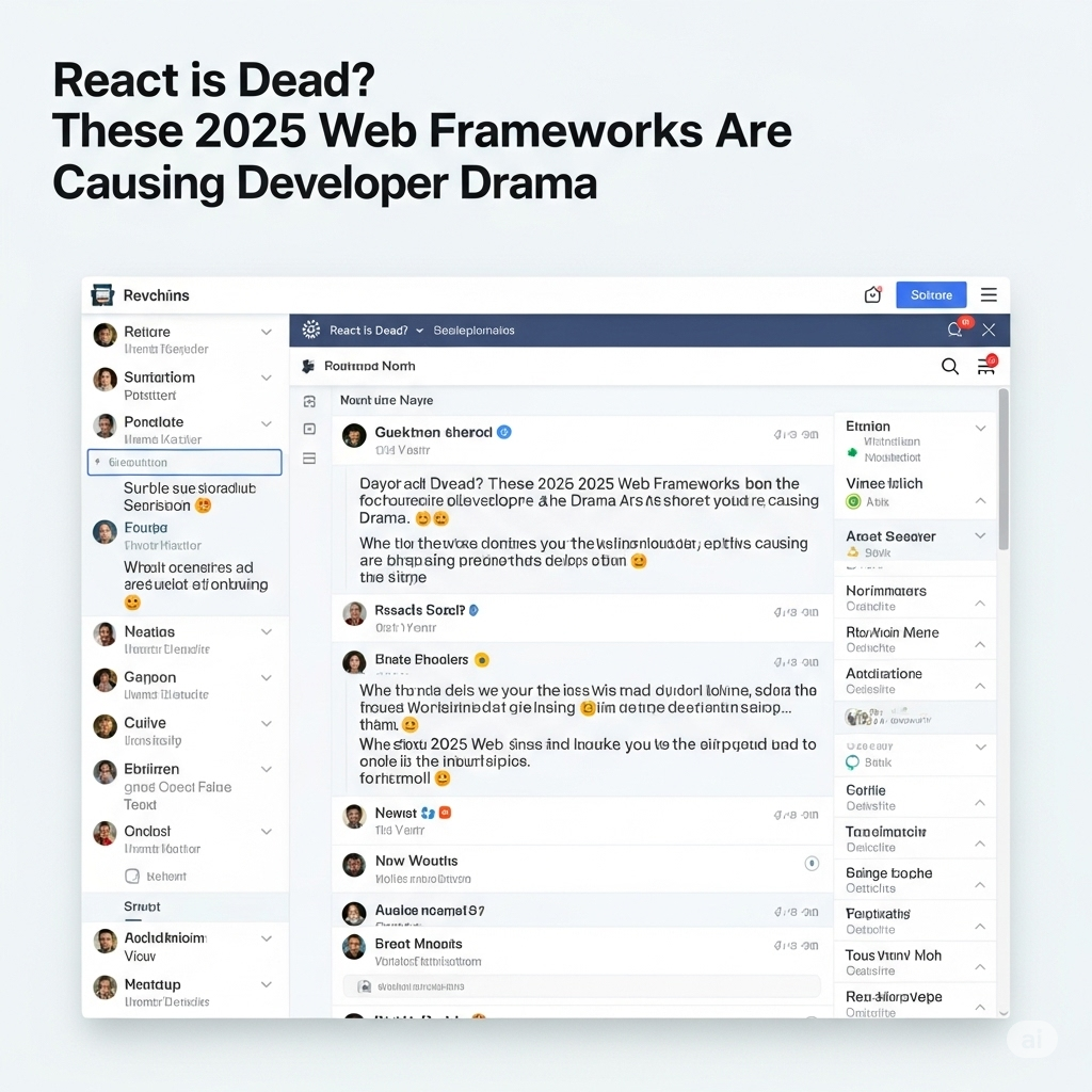React is Dead? These 2025 Web Frameworks Are Causing Developer Drama ...