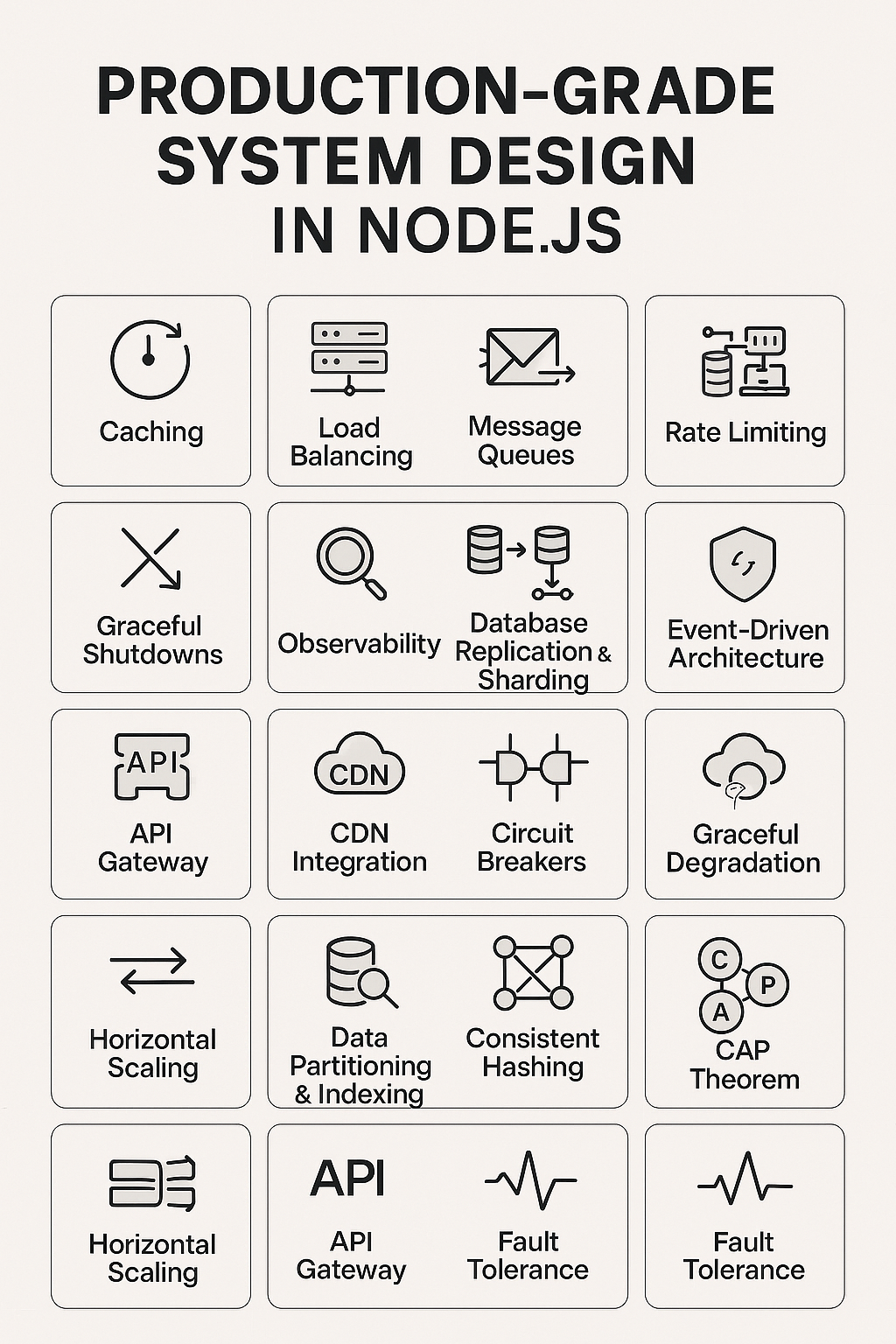 Production Grade System Design In Node Js 2025 20 Concepts Every
