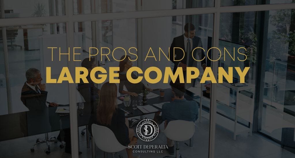 Weighing the Pros and Cons of Working for a Large Company | by Scott ...