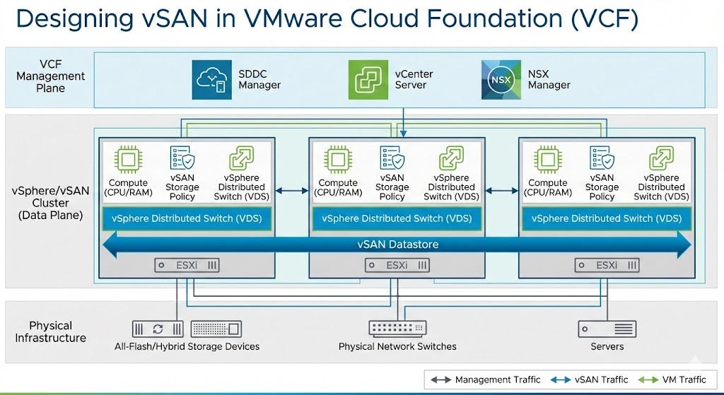 Designing vSAN (Virtual SAN) In VMware Cloud Foundation (VCF) | by Asai Thambi | AZURE HUB | Dec ...