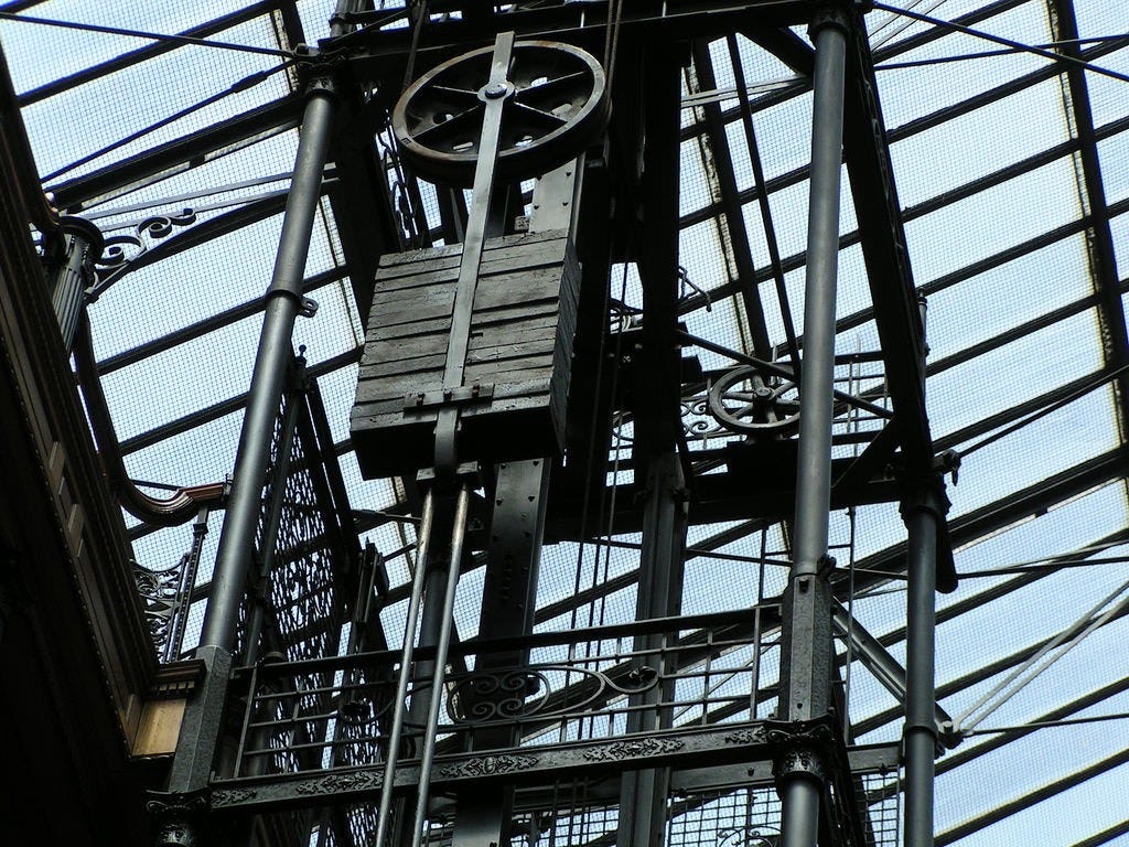 Inside Fancy Elevator