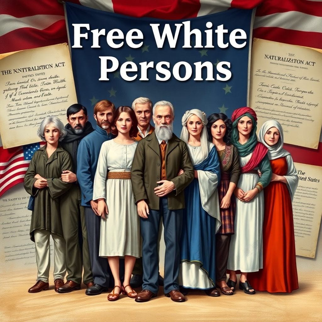 “Free white persons” —. FREE WHITE PERSONS. “Free white… | by gab1930s ...