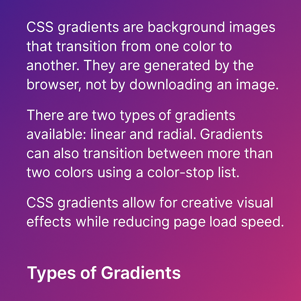 Why Every Developer Should Master CSS Gradients (And How) | by Rahul Kaklotar | JavaScript in ...