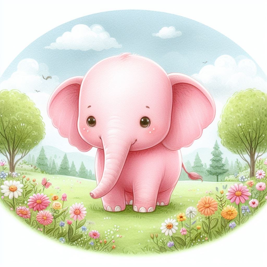 Try Not To Think About the Cute Pink Elephant! | by Vivian Robert, Ph.D ...