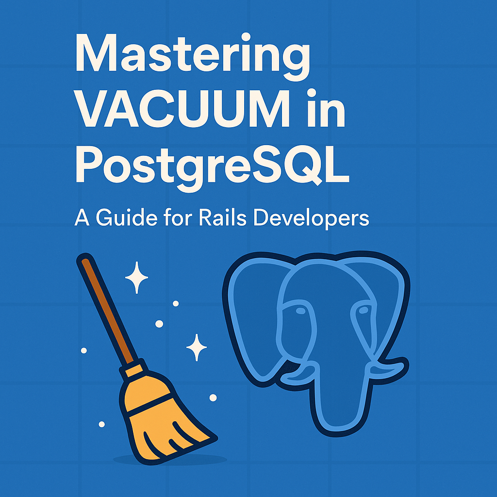 🧹 Mastering VACUUM in PostgreSQL: A Guide for Rails Developers | by Minno Sahu | May, 2025 | Medium