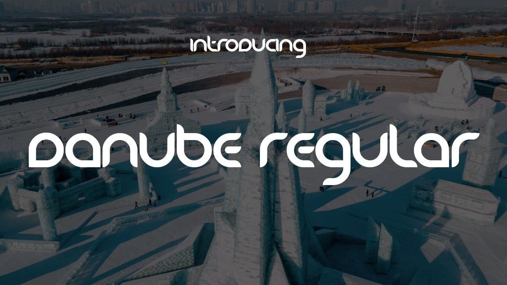Danube Regular Font : Free Font Download - Freefontdownload.Org - Medium