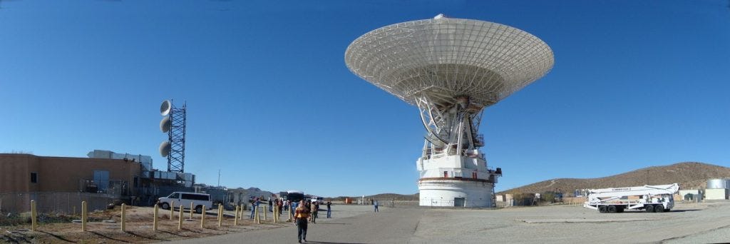 Writers, Keep the Radar Buzzing. Goldstone Observatory is situated in a ...