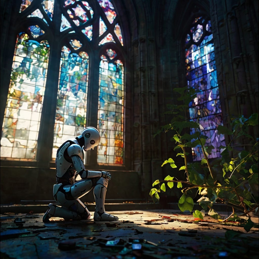 “The Last Human on Earth (And the Android Who Learned to Pray)” | by Between Dust & Divinity ...