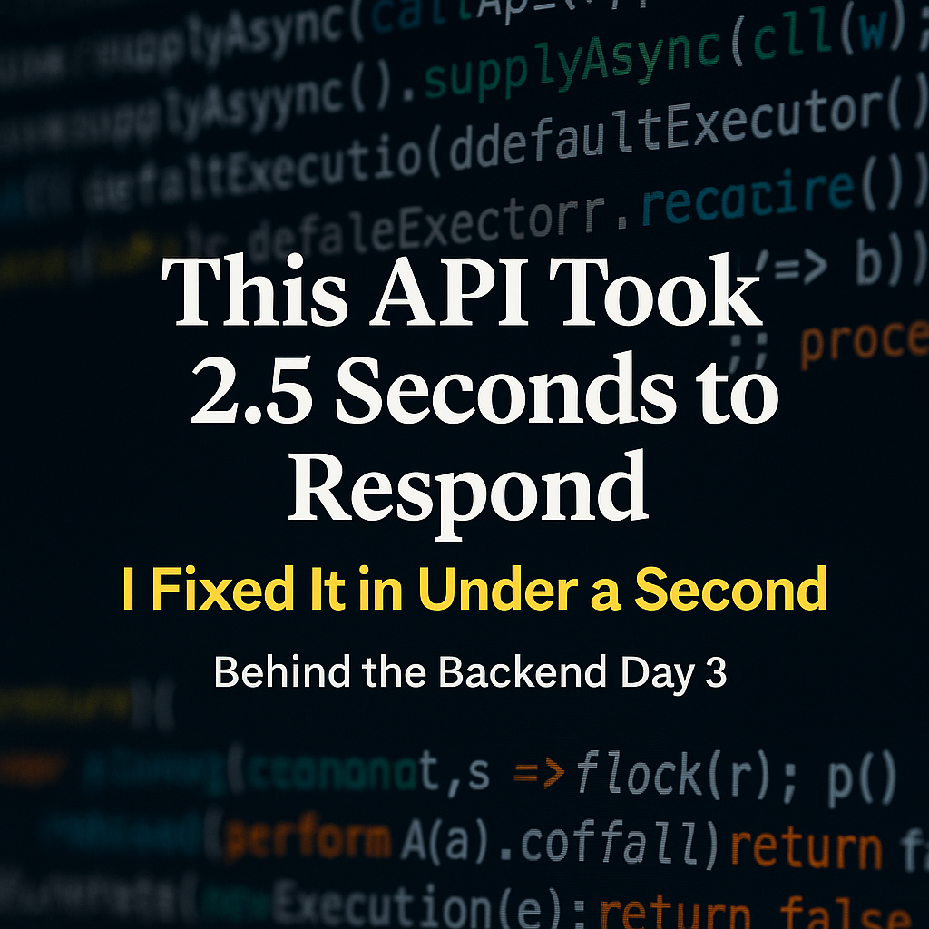 Optimizing a Slow API Using CompletableFuture A Real Day in a Backend Developer’s Life | Medium