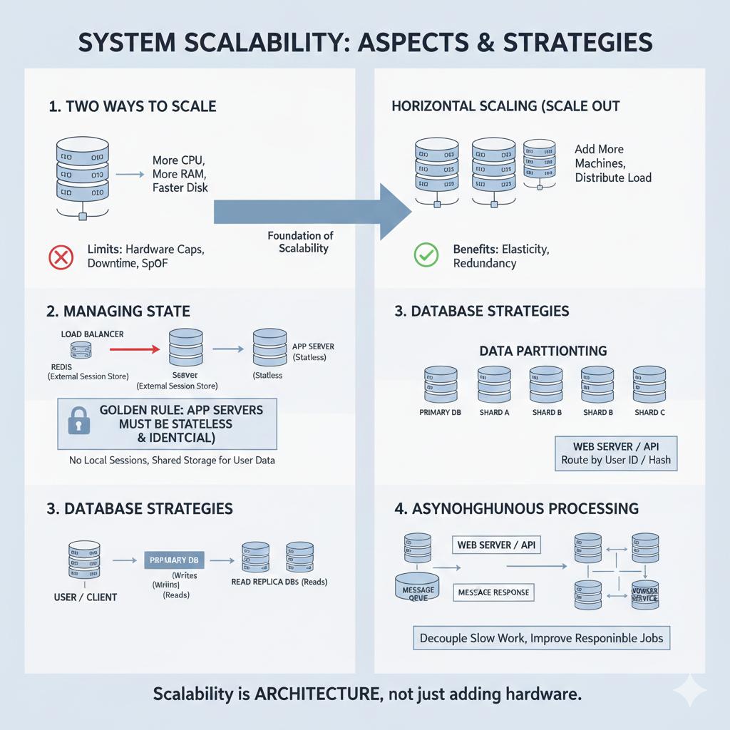 Scalability in System Design. Most people talk about scalability as ...