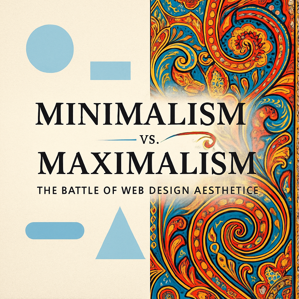 Minimalism vs. Maximalism: The Battle of Web Design Aesthetics | by ...