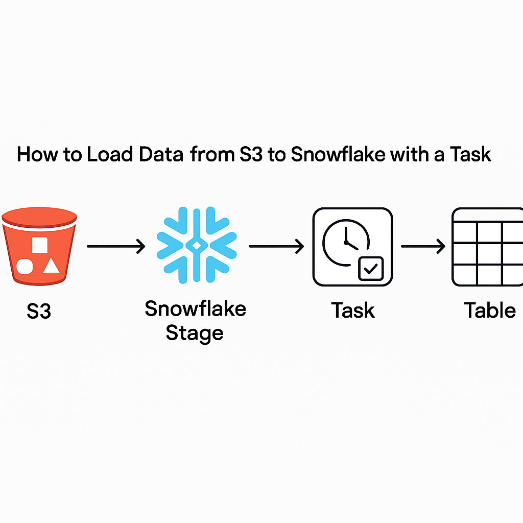 Load Data from S3 to Snowflake with a Task | Snowflake ELT | by Muneeb Tariq | Medium