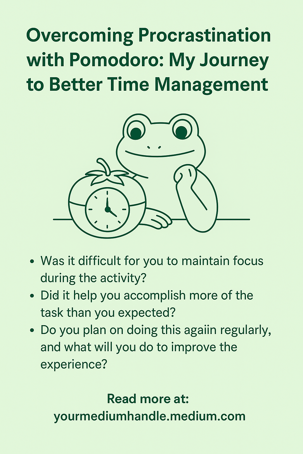 Overcoming Procrastination with Pomodoro: My Journey to Better Time ...