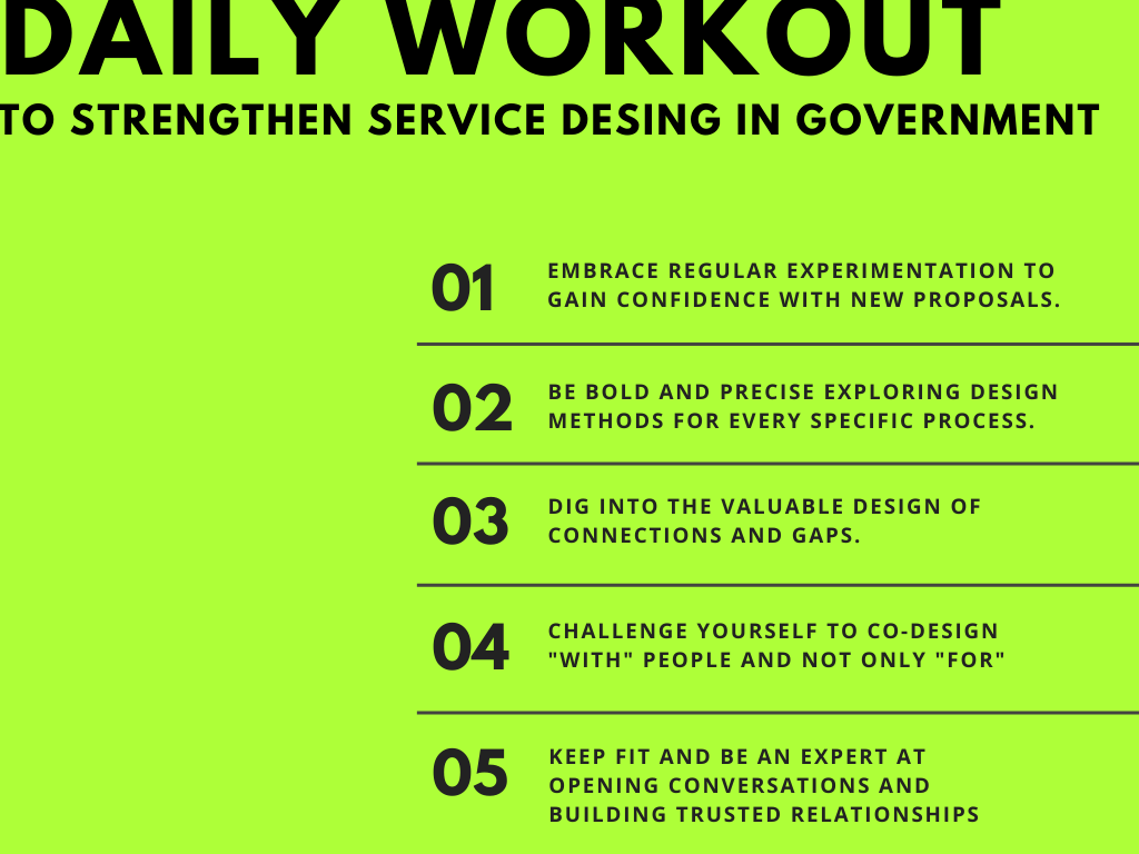 Daily workout to strengthen Service Design practice in government | by ...