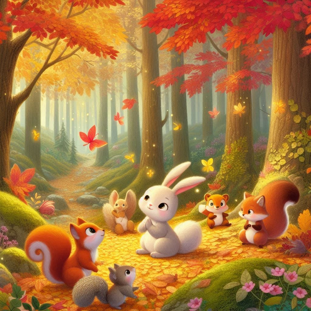 The Little Forest Friends. But today, the oak tree had something… | by ...