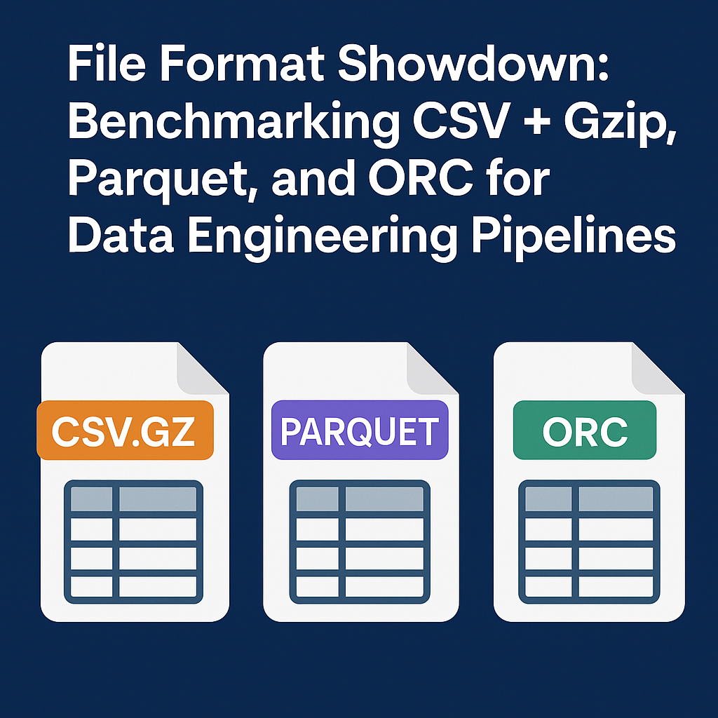 File Format Showdown: Benchmarking CSV + Gzip, Parquet, and ORC for Data Engineering Pipelines ...