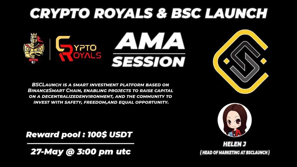 BSC Launch AMA recap. Date : 27 May 2021 , at 3 pm UTC Hosted… | by ...