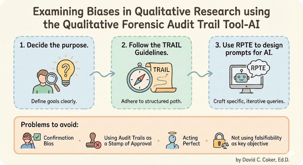 Qualitative Research Audit Trails: Finding Bias Part 2 | by Dr. David C ...