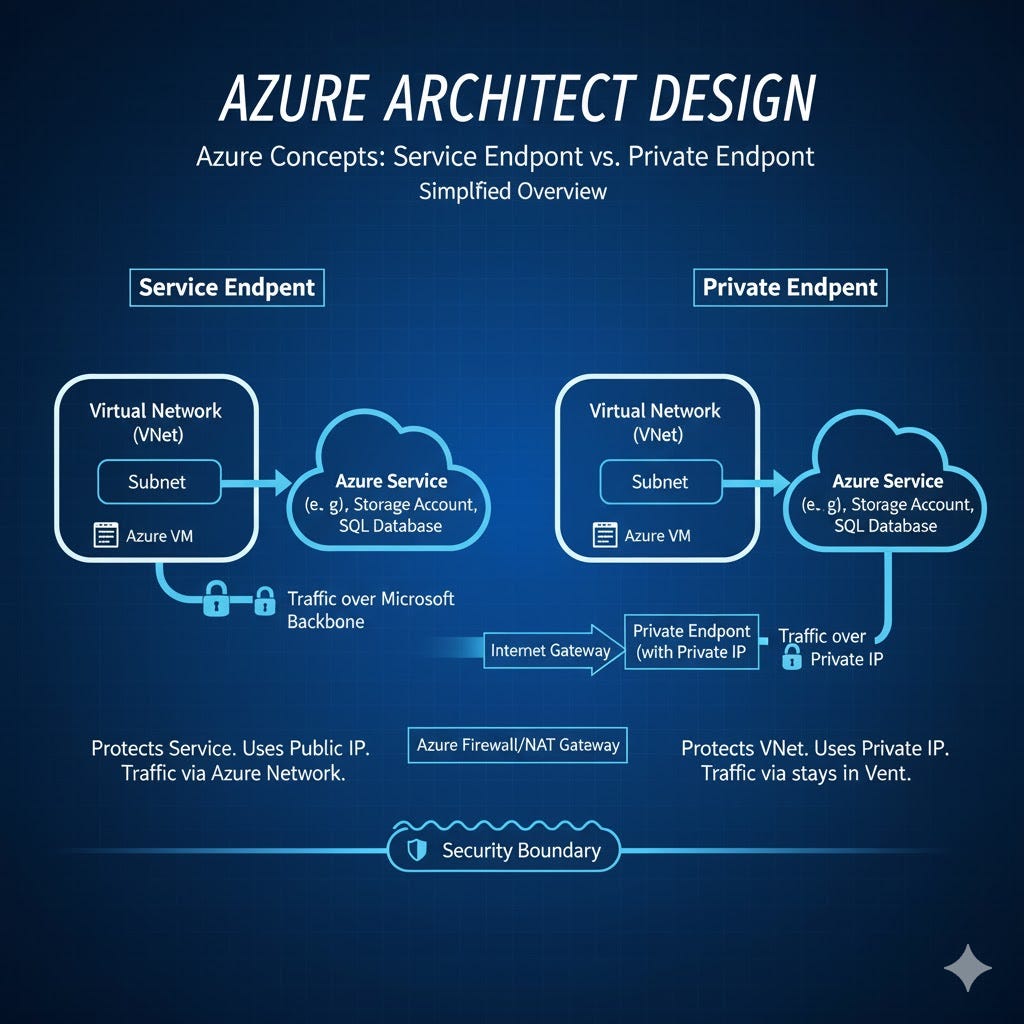 Azure Concepts — Service Endpoint vs Private Endpoint | by Asai Thambi ...