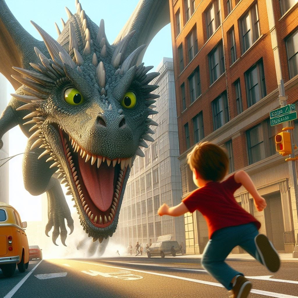 The Dragon Was So Big. Tommy had a big imagination | by Jerry Dwyer ...
